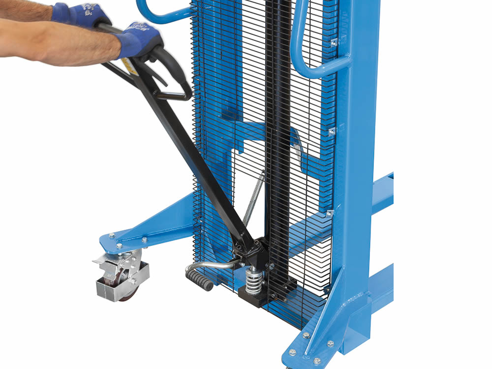 Sollevatore per pallet Fervi 0143A con freno e pedale di sollevamento ...