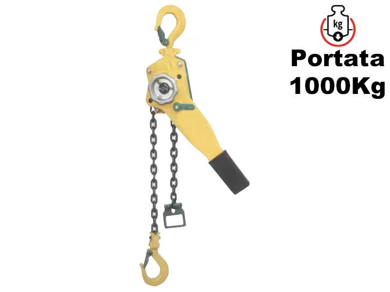 Paranco manuale a leva Novamach NAT100 con portata di 1000Kg [NAT100]